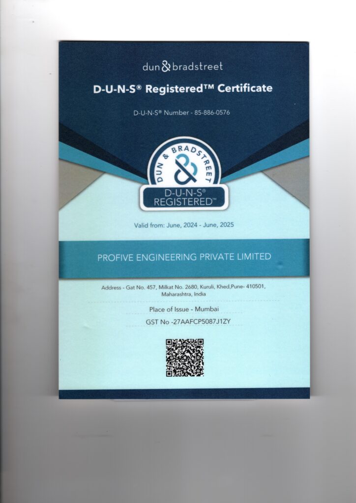 CERTIFICATIONS - Profive Engineering